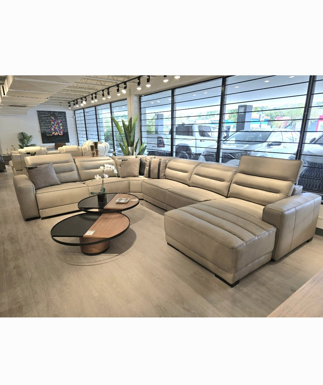 MB-R271 Power Recliner Sectional Sofa Set G32 Light Grey – Ambiente Moderno