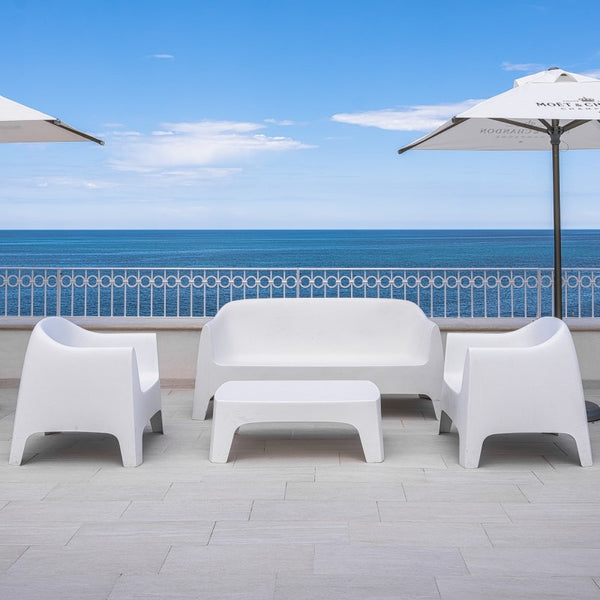 55023 SOLID LOUNGE CHAIR 33"x31½"x31½" WHITE – Ambiente Moderno