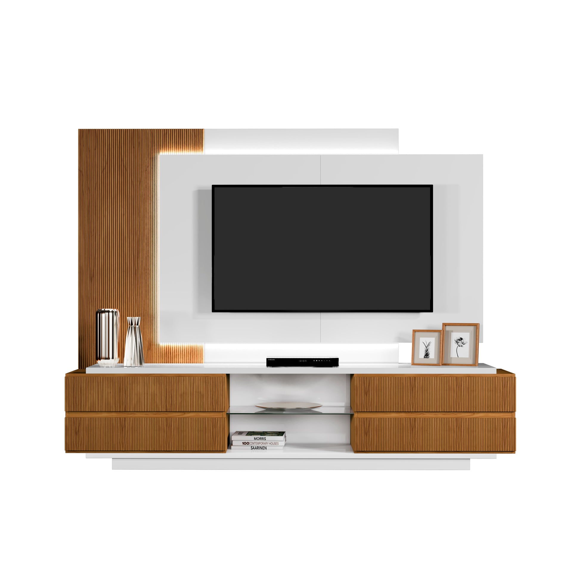 21765 DEMARIS Home Wall Unit 75"H x 94"W – Ambiente Moderno