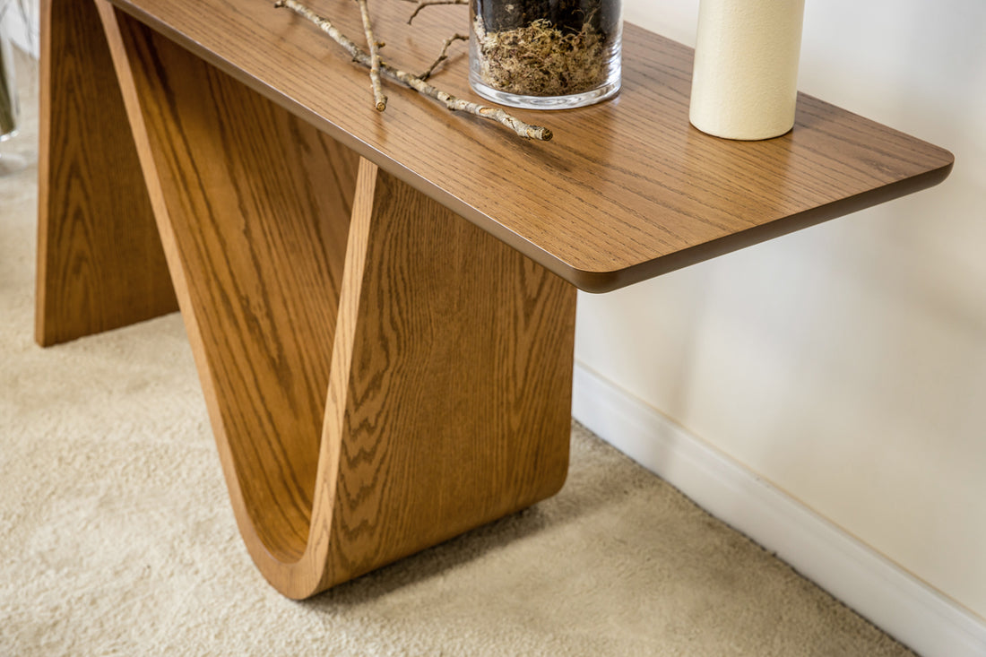 NANCY - Console Table 70.8"L x 17.7"W x 29.5"H (Carvalho Amendoa) - 48 – Ambiente Moderno