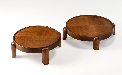 NUBE Coffee Table Round (Low) Amendoa – Ambiente Moderno