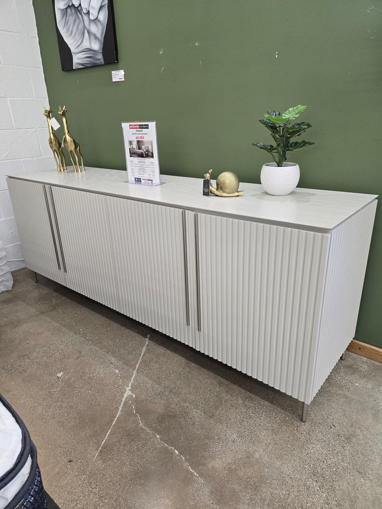 114876 ALINE Buffet 4-Doors Off White/White Wash – Ambiente Moderno